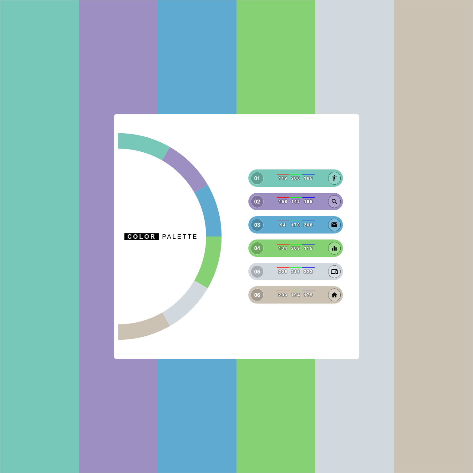 Color Palette 039 - PowerPoint Free
