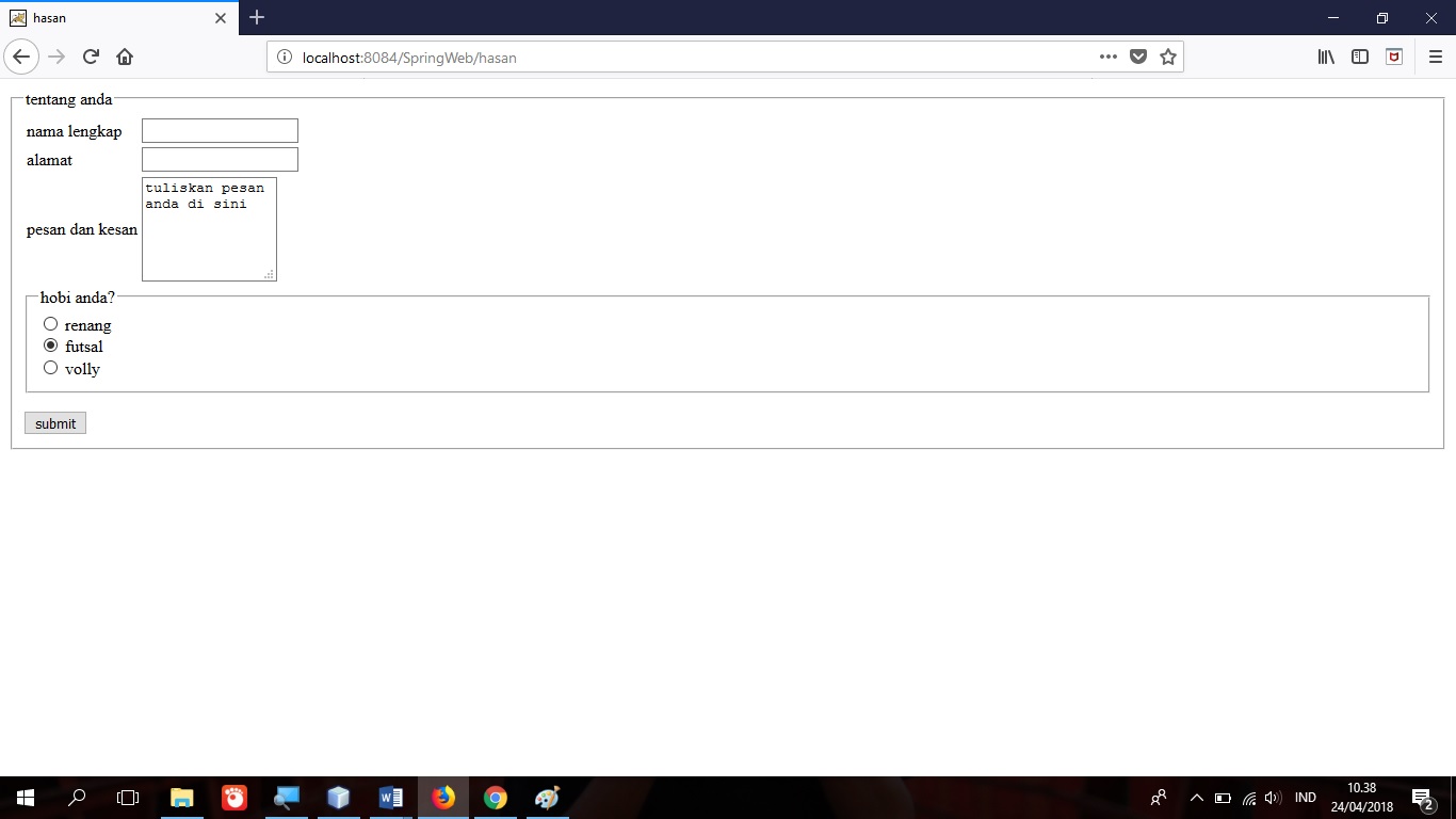 Hasan Ali: CONTOH PAPER FRAMEWORK JSP MEMBUAT FORM FIELDSET DENGAN IDE ...