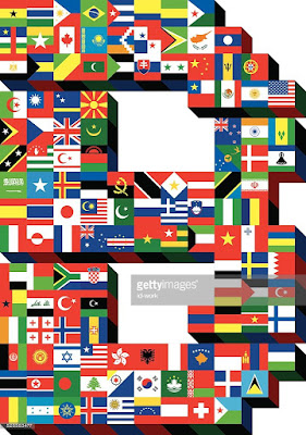 Heraldry of Life: ARTISTIC ALPHABET with Flags of the World