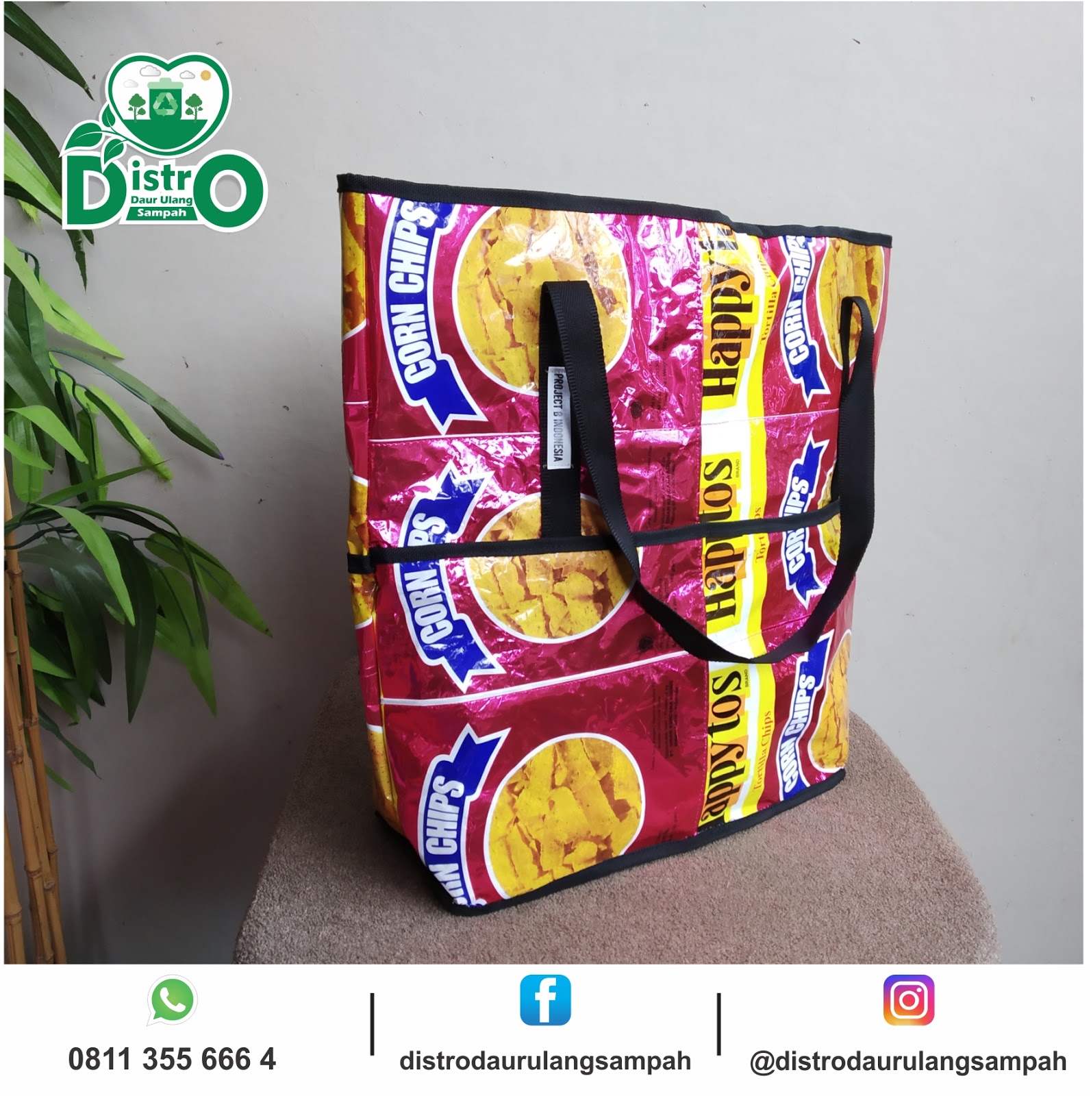 Tas Tenteng Tas Barang Daur Ulang Tote Bag Jumbo - Distro Daur Ulang Sampah