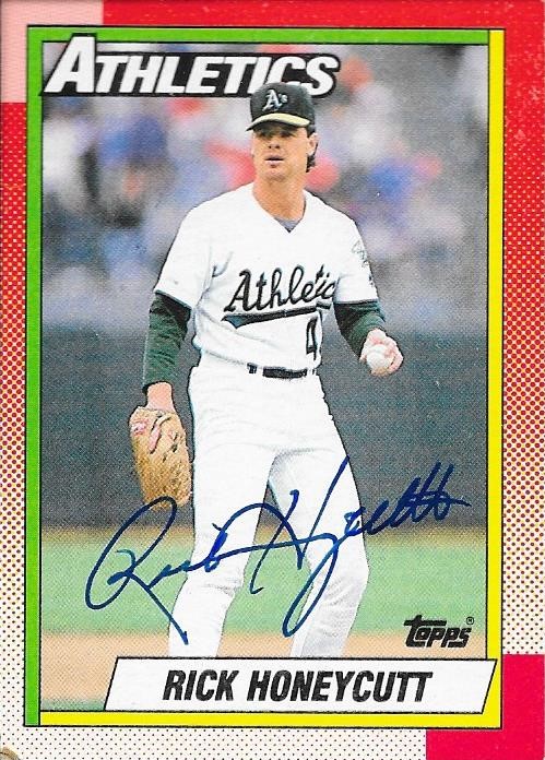 foul bunt: TTM Success - Rick Honeycutt