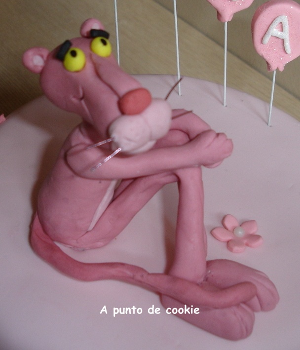 A punto de Cookie: Pastel Pantera Rosa