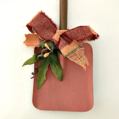 Repurposed Badminton Racket Pumpkin