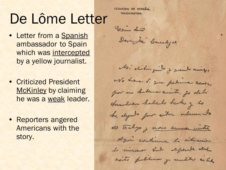 De Lome Letter Definition ~ Thankyou Letter