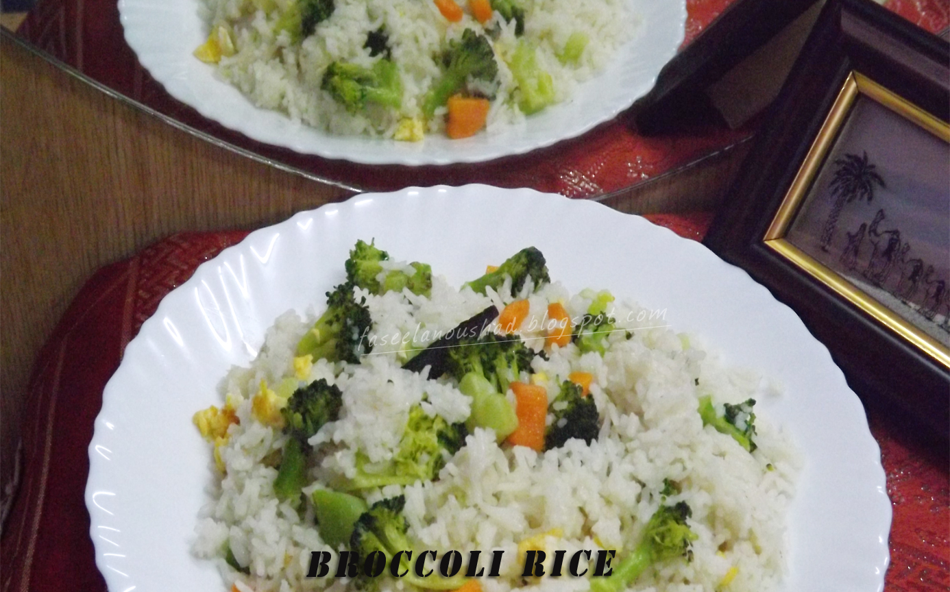 GOOD FOOD ENDS WITH GOOD TALK: Broccoli Rice