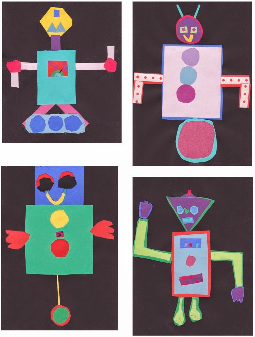 The Rolling Artroom: Shape Robots (1st-3rd Grade)