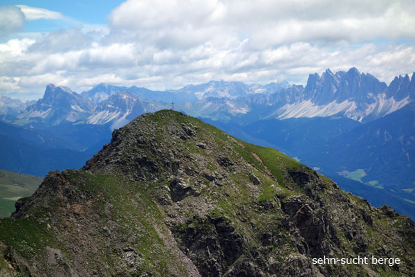 Samspitze, 2563 m und Gedrumalm, 2094 m