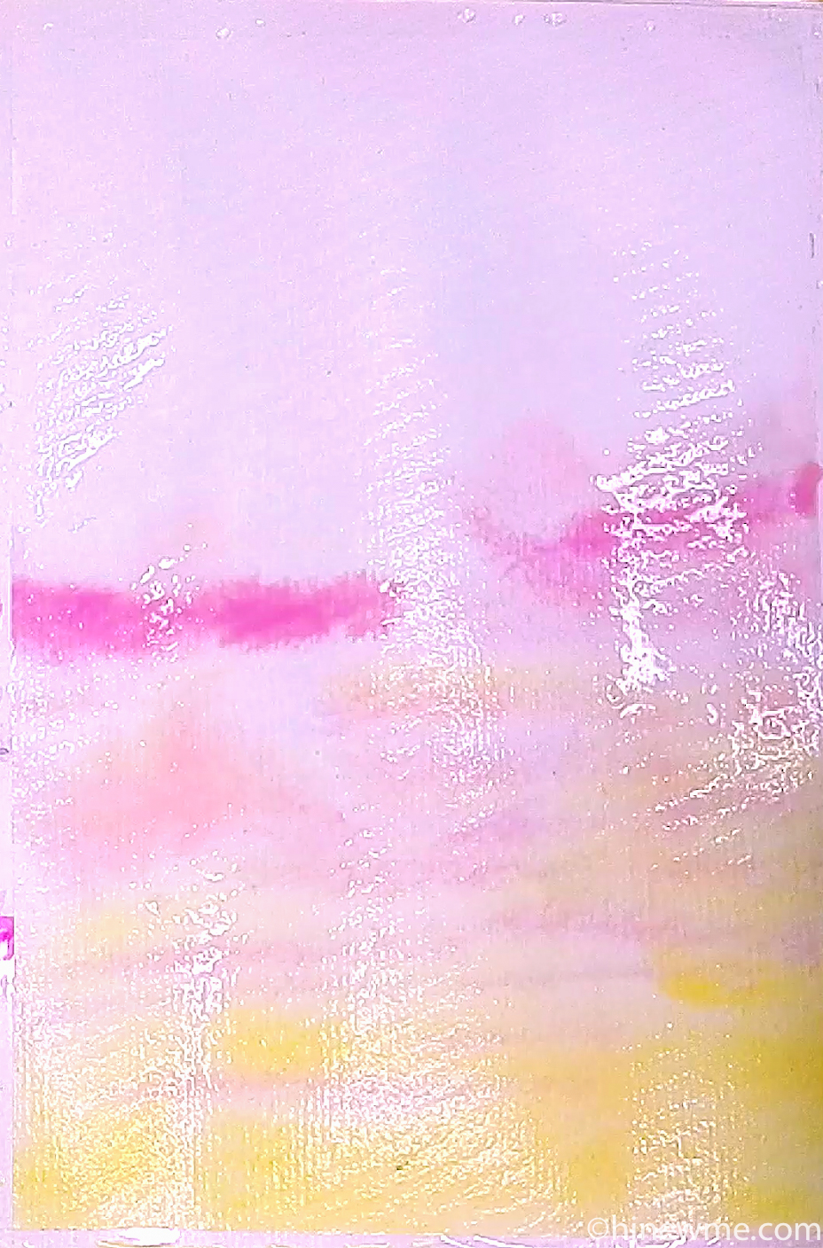 2 How to draw watercolor pink style sunset landscape, come to see my ...