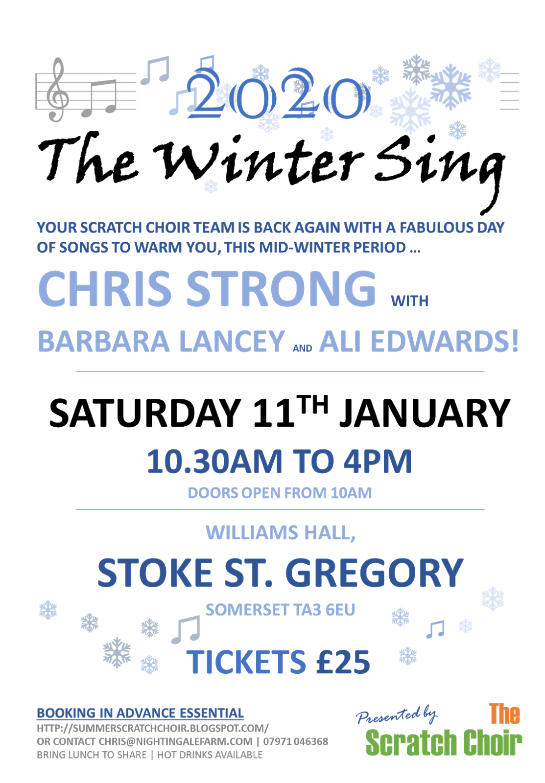 The Scratch Choir for Summer: THE WINTER SING