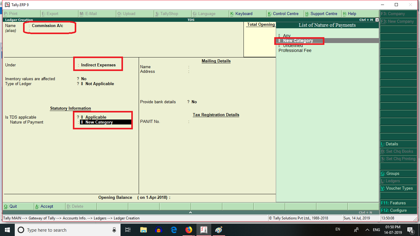 TDS (Tax Detected at Source) In Tally.erp9 release 6.0.3 in Hindi/English