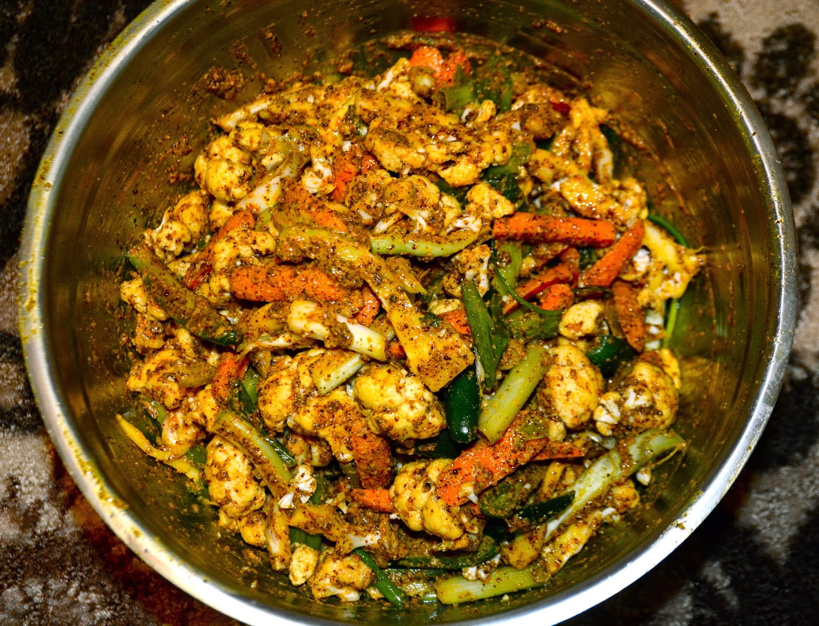 Nepali Tummy!!: Kadheko Tarkariharu ko Achar (Mixed Vegetables Pickle ...