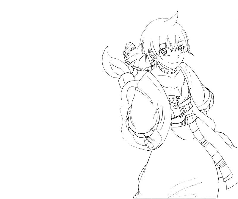 Ali Baba And The 40 Thieves Coloring Pages Sketch Coloring Page