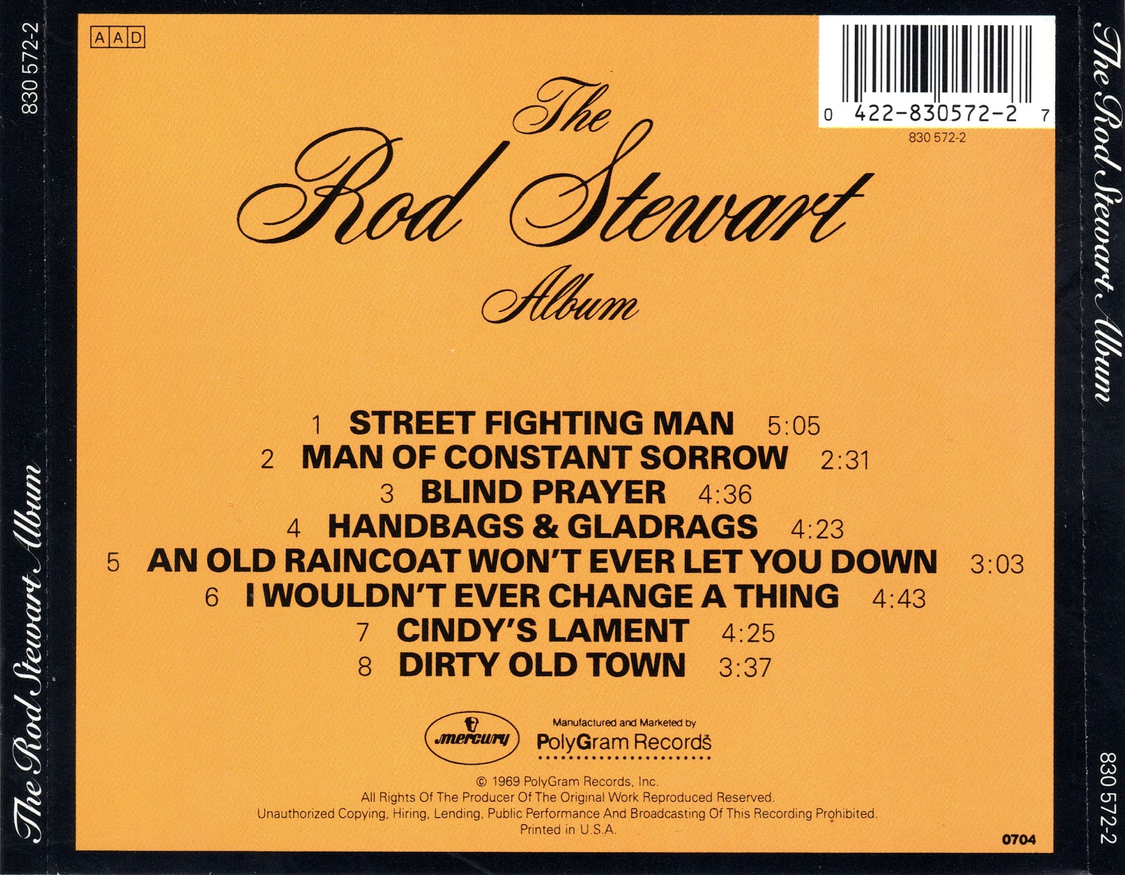 1969 The Rod Stewart Album - Rod Stewart - Rockronología