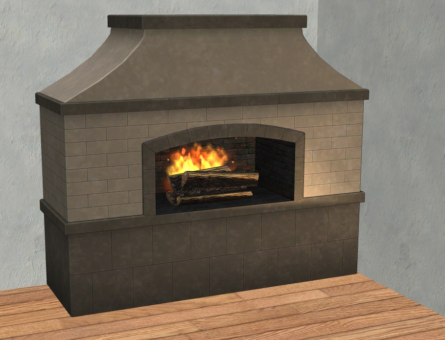 TheNinthWaveSims: The Sims 2 - TS3 OLS Hearth Fireplace For The Sims 2