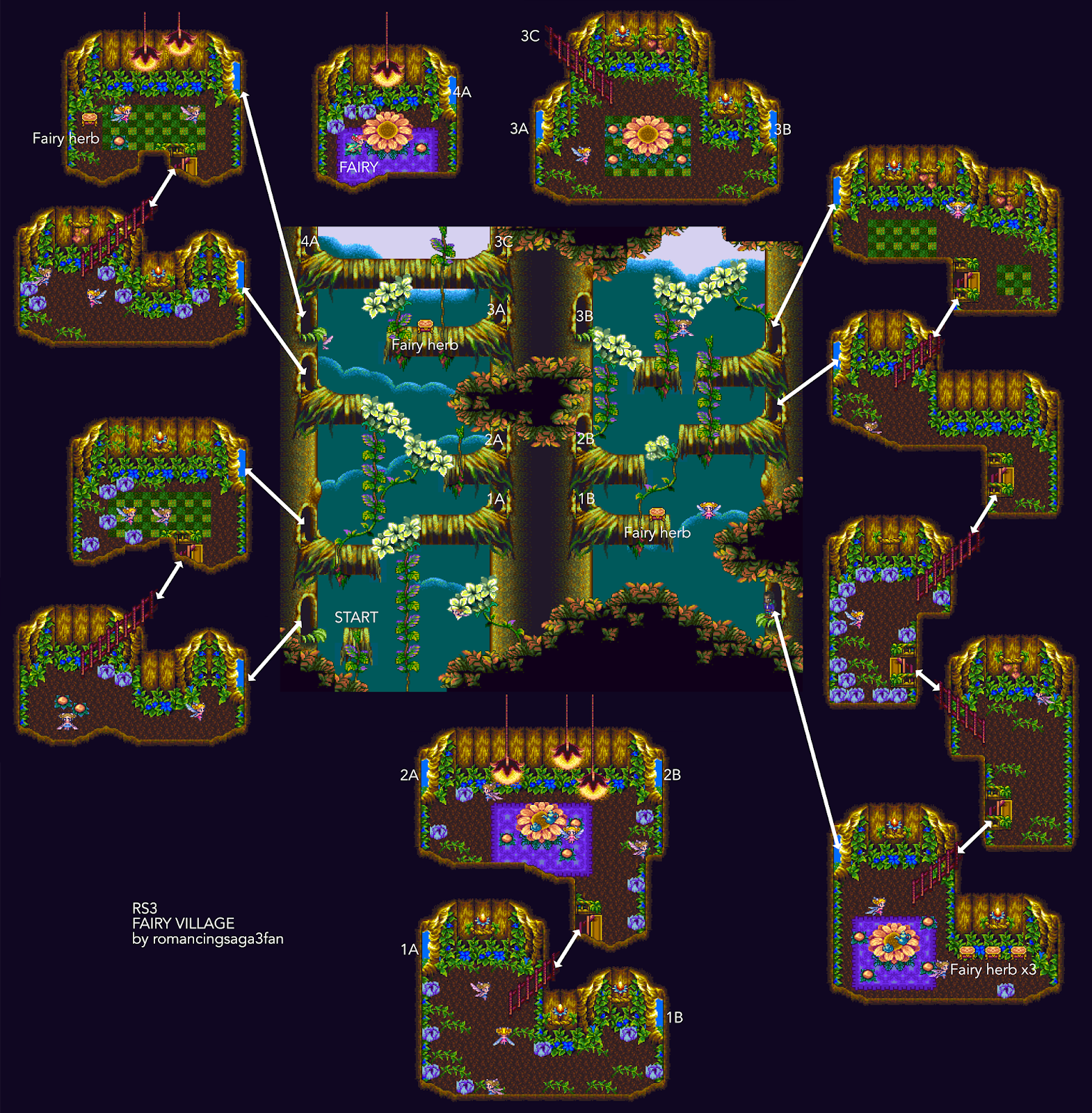 Romancing Saga 3: Maps