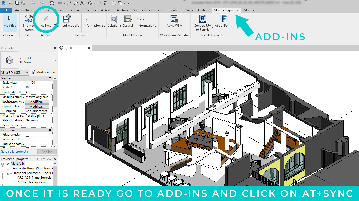 Revit Add-Ons: Free AT+Sync | Synchronize with Unity