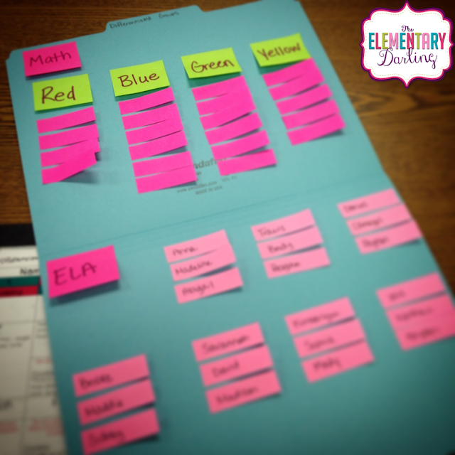 The Primary Peach: Get a Fresh Start- Organizing with Post-It Notes