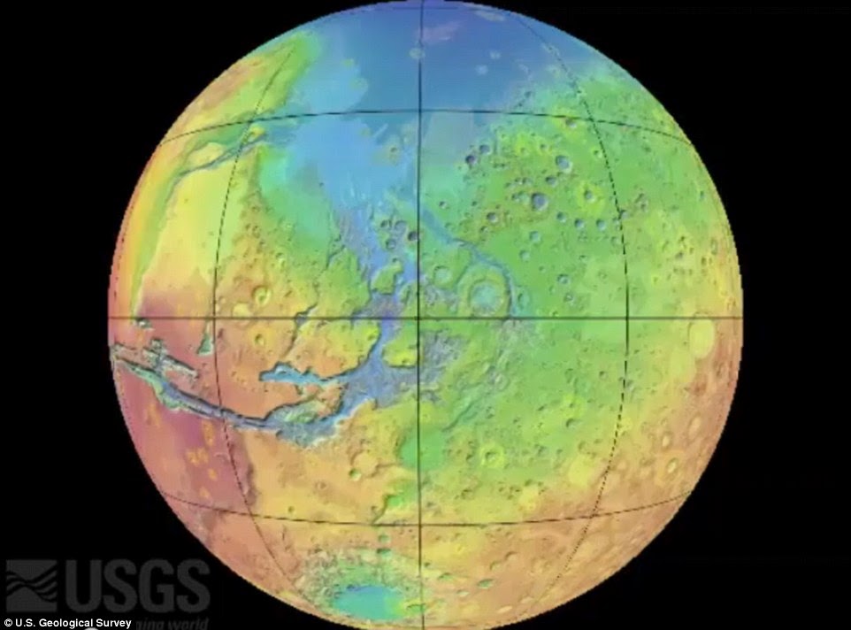 Peta Planet Mars Terbaru dari USGS | Khazanah Semesta