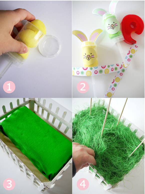 DIY Easter Bunny Push-up Pops Party Centerpiece - Party Ideas | Party ...