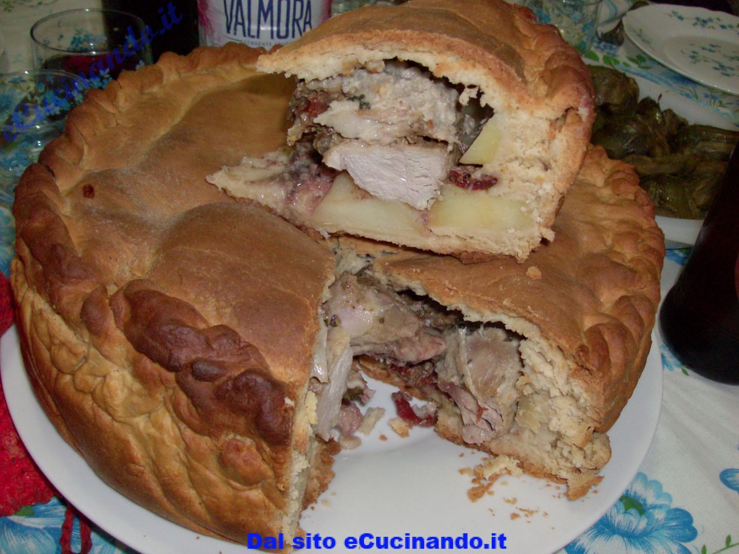 Delizie di Sardegna: PANADA DI AGNELLO, CARCIOFI E PATATE