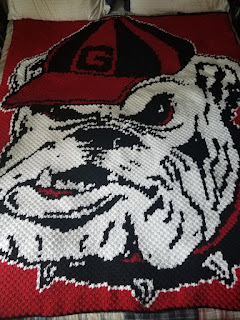 EASY PATTERNS: University of Georgia Bulldogs cross-stitch pattern