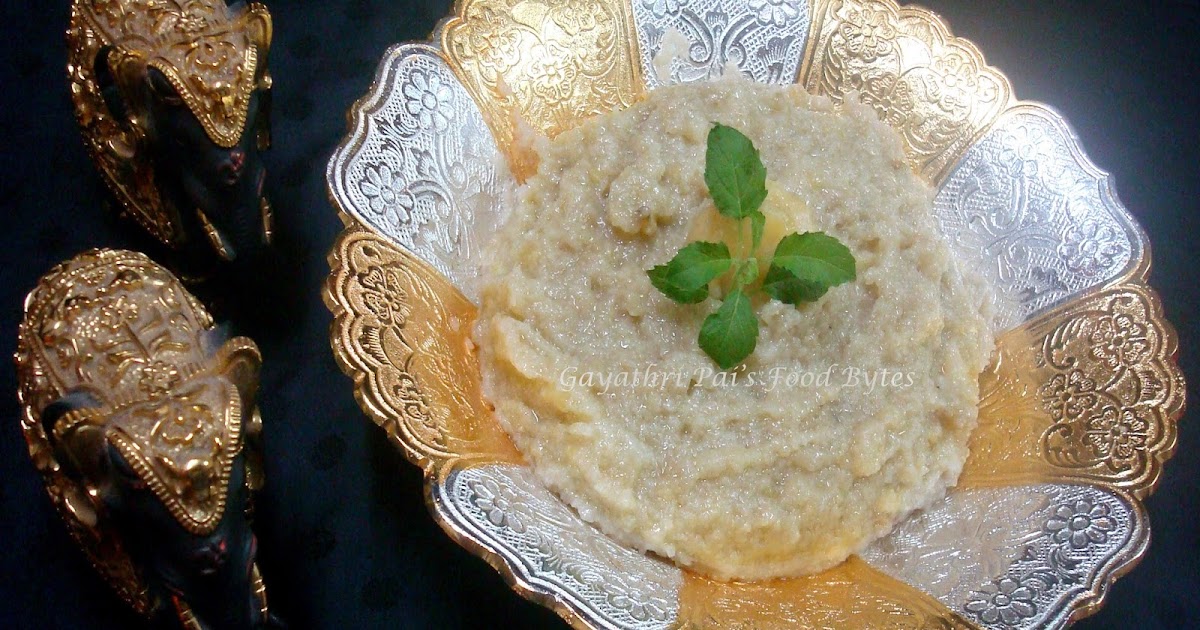 Gayathri Pai's Food Bytes: Sapatha ... Naivedyam prepared for ...