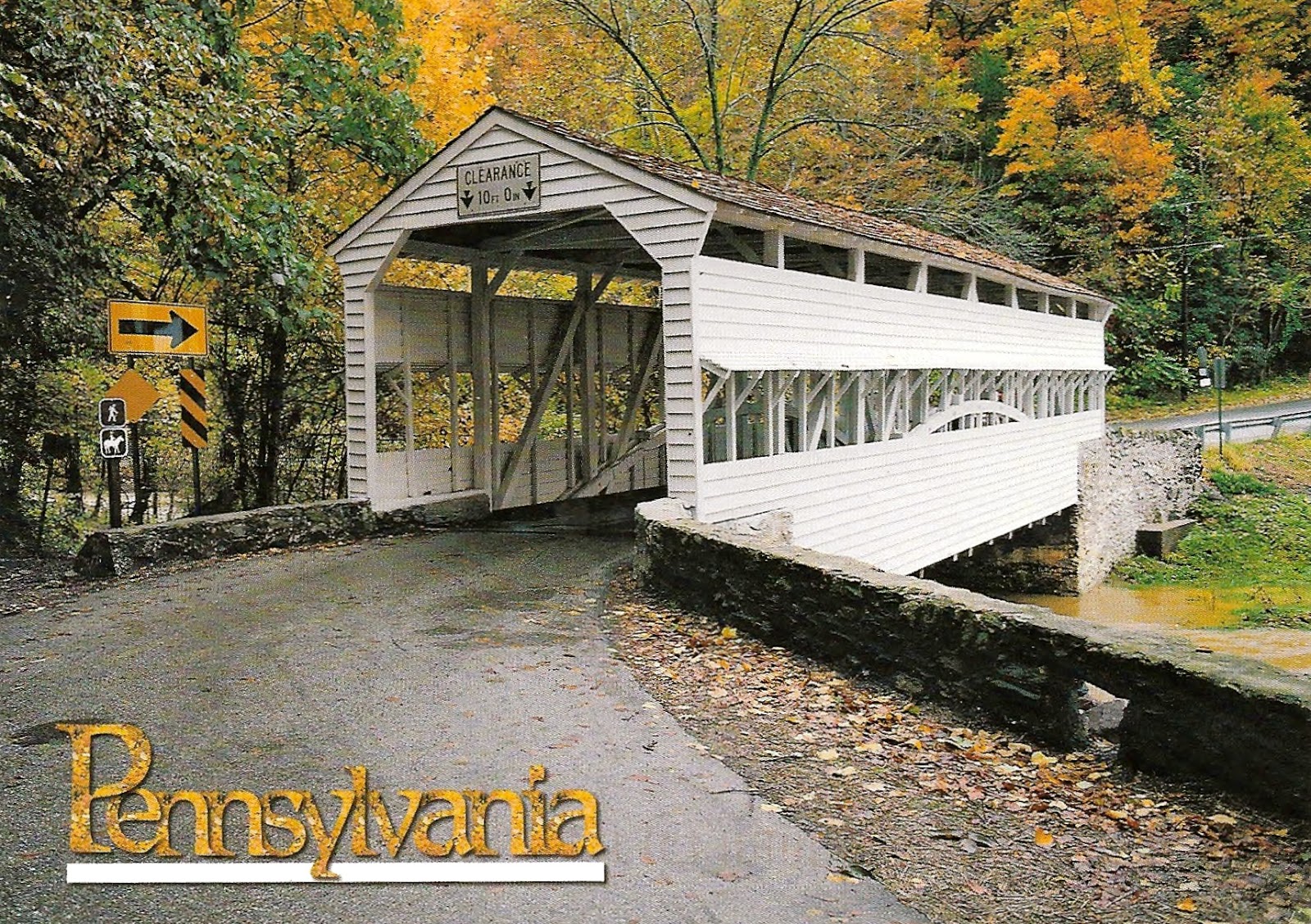 My Favorite Postcards: The Knox Covered Bridge in Pennsylvania