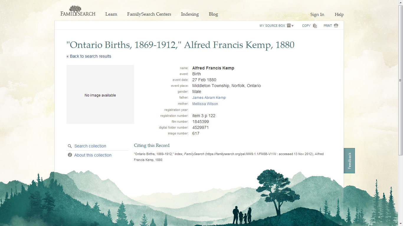 Genea-Musings: Tuesday's Tip - Check Out Ontario Records on FamilySearch