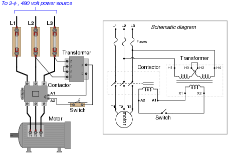 AC Motor Control Circuit - Electrical Blog