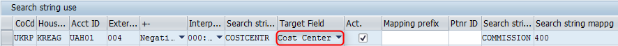 SAP FICO Central: EBS: configuration of search string, part 2