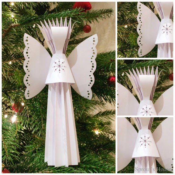 DIY Paper Angel {Day 9 - 12 Days of Christmas at Sprout's House ...