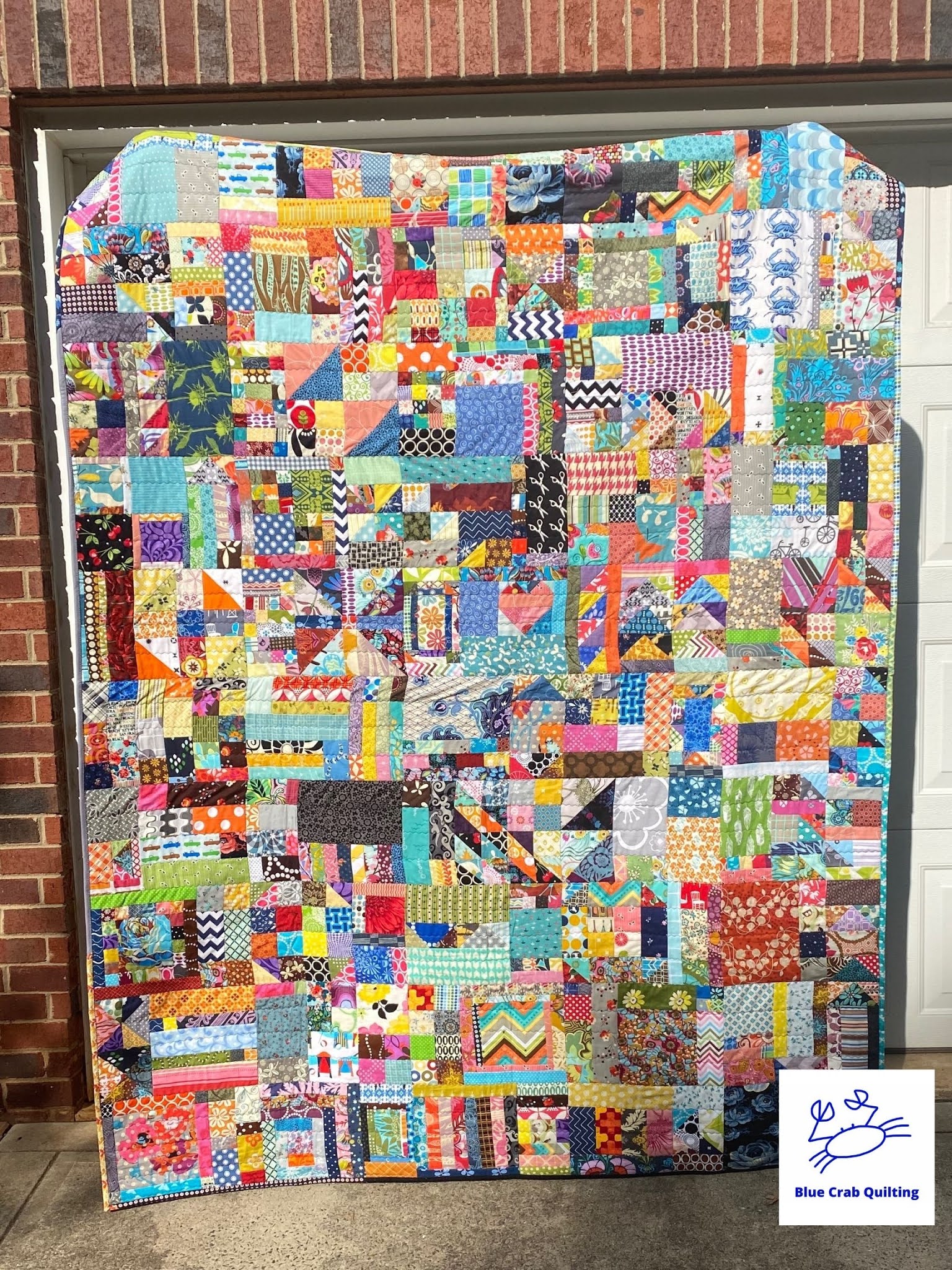 Blue Crab Quilting: Corona Virus Scrap Vomit Quilt - 100 days, 100 ...