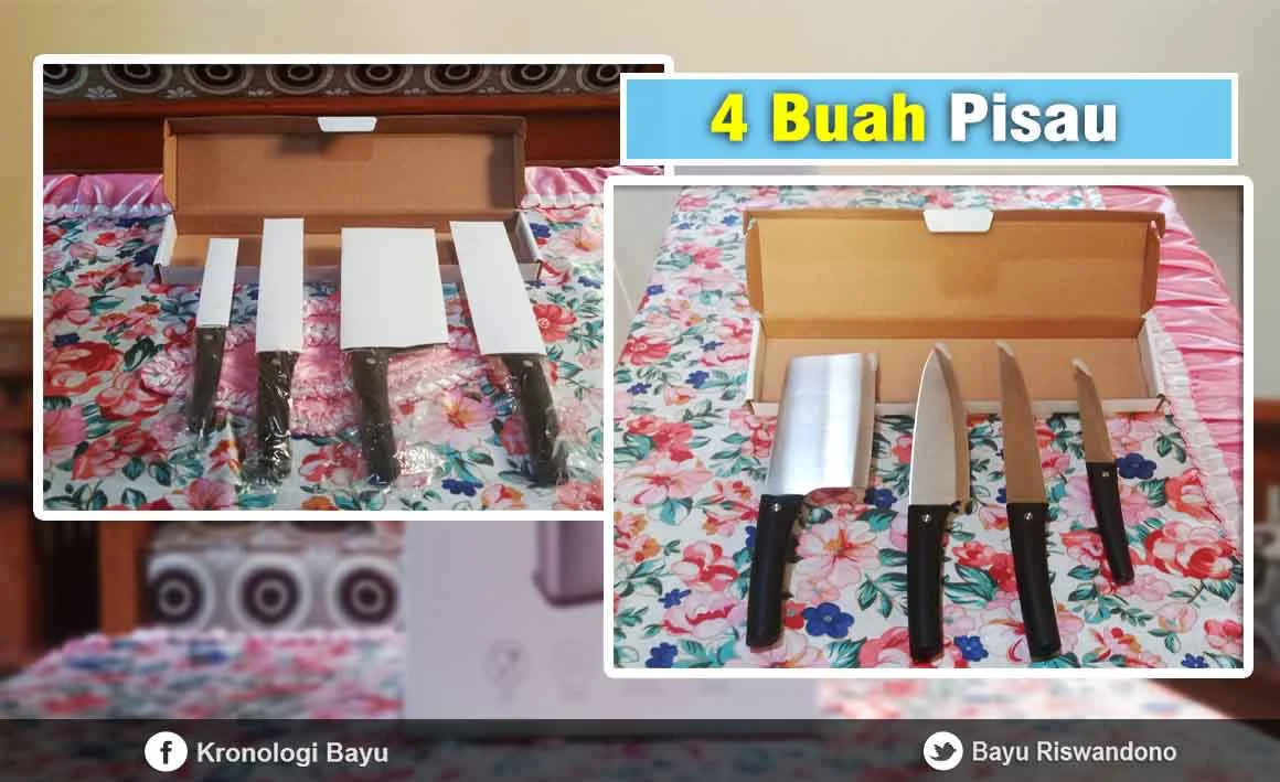 Review: Pengalaman Membeli 1 Set Pisau Dapur Cooking Color Harold ...