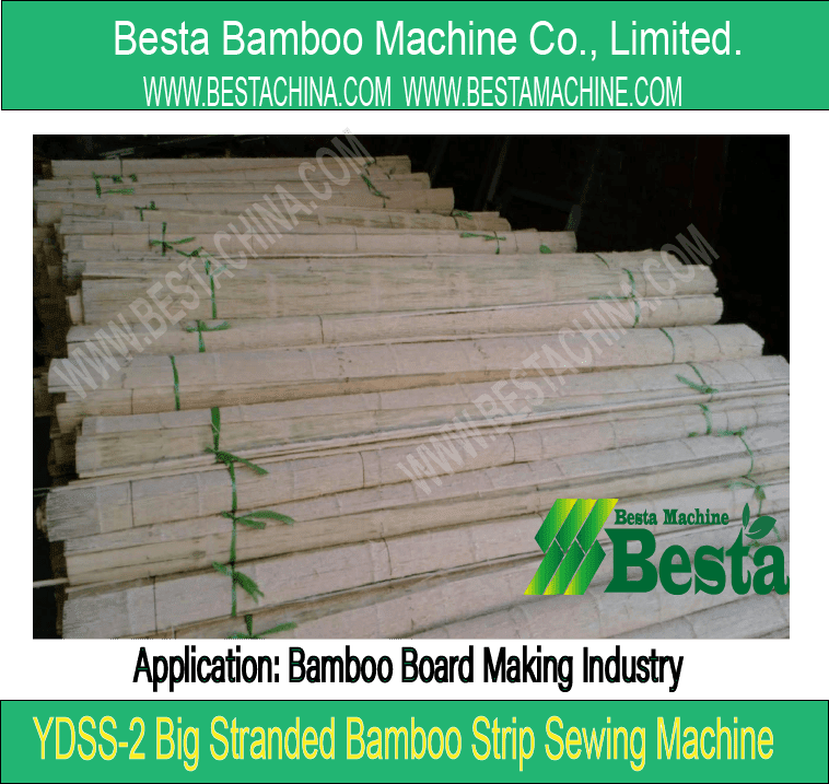 BAMBOO PROCESSING MACHINE: Flattened Stranded Bamboo Strip Sewing ...