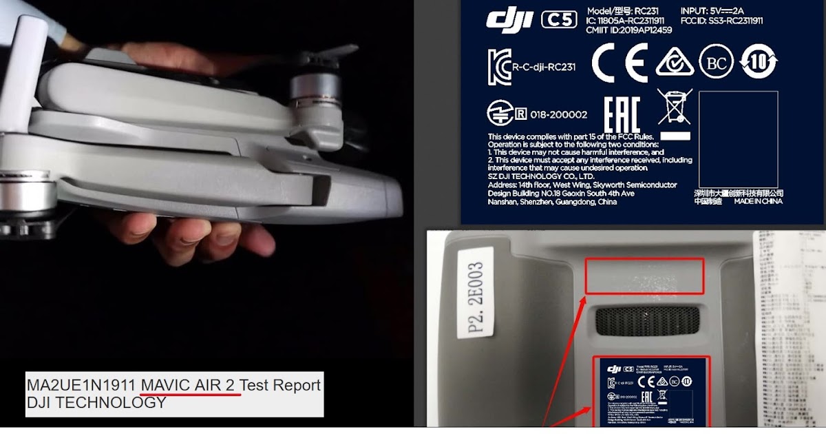 DJI MAVIC AIR 2, nuovo drone registrato alla FCC. Probabile Ocusync 2 ...
