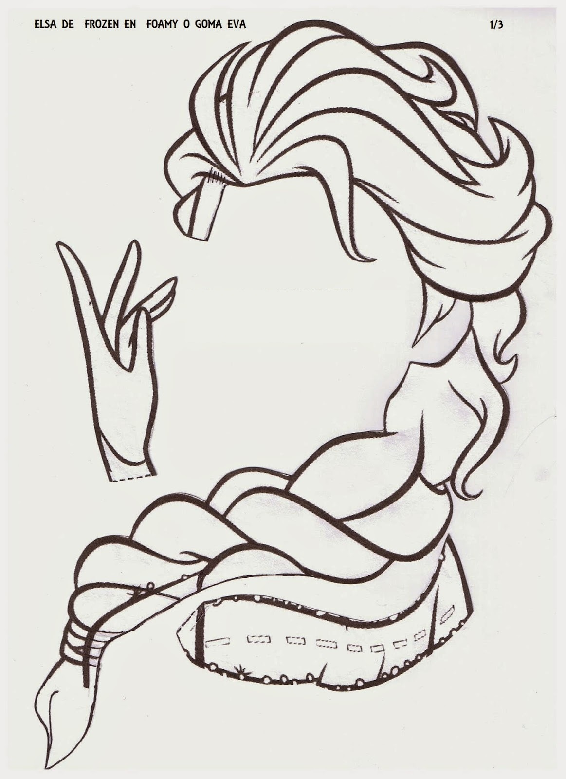 Princesa Elsa Passo a Passo: Molde Grátis - Ver e Fazer