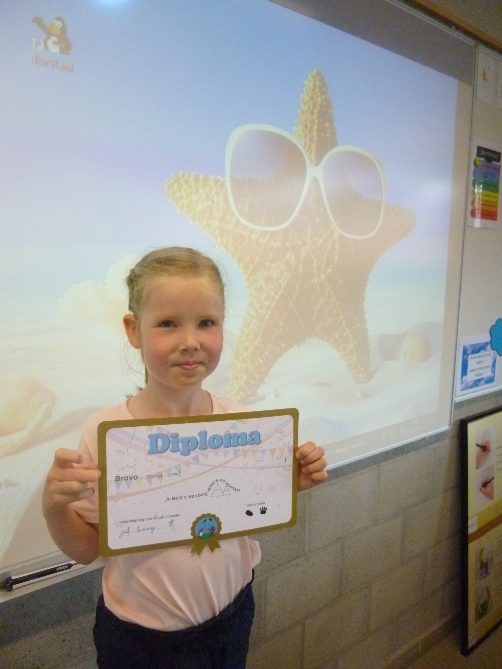 't Steltje eerste leerjaar A: EEN LEESDIPLOMA VAN MOL EN BEER ... DAT ...