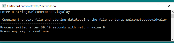 C++ File I/O Operations on Characters ~ Code Vidyalay