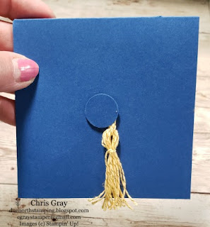 Due North Stamping: Graduation Cap fun fold card