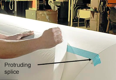 Protruding Splice - Troubleshooting Paper Defects