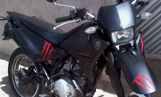 Vitor Adesivos: XTZ X preto fusco desing show de bola! a monster red