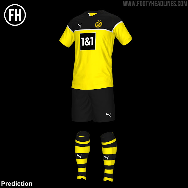 Borussia Dortmund 21-22 Home Kit - 3 Possible Designs - Footy Headlines