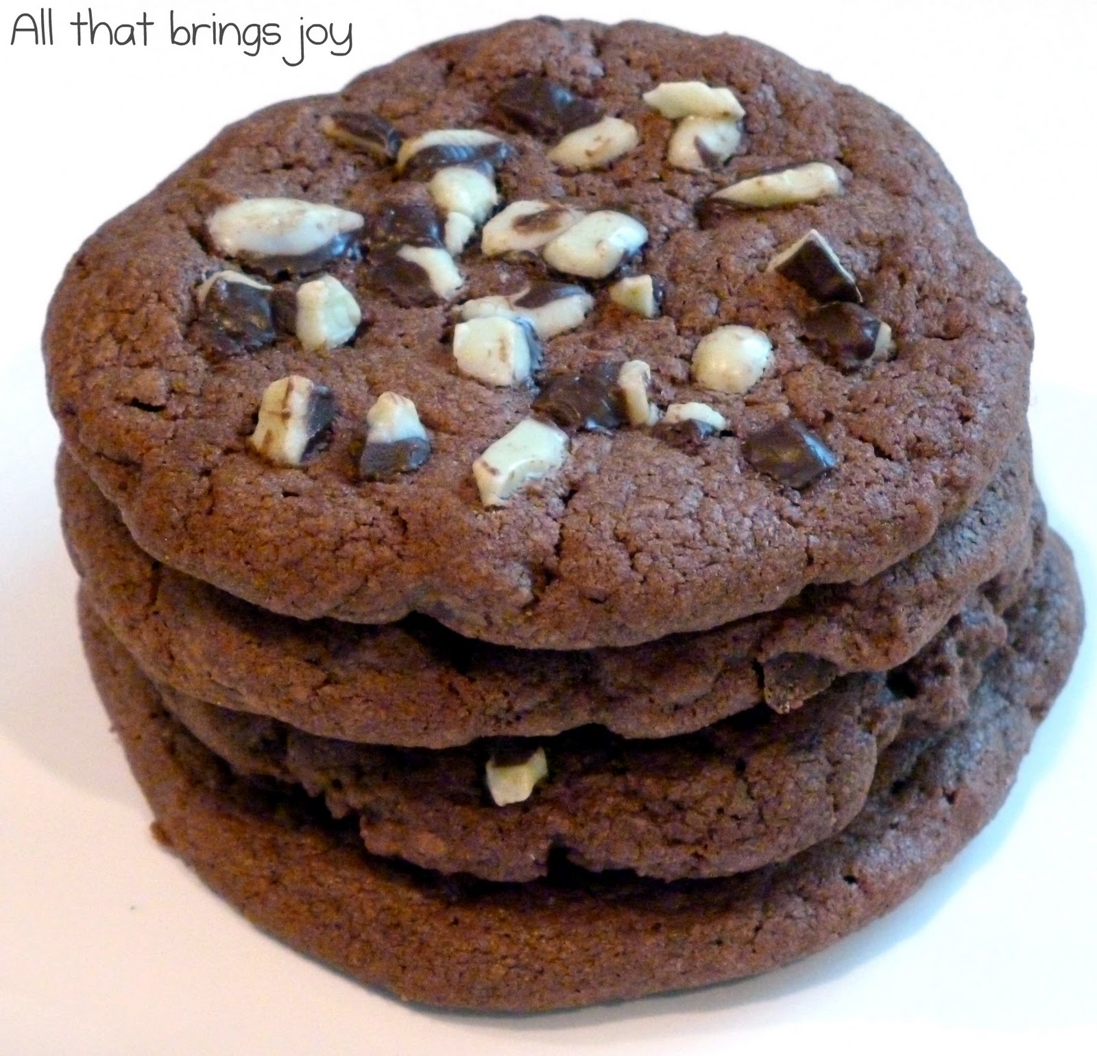 Andes Mint Chocolate Chewy Cookies