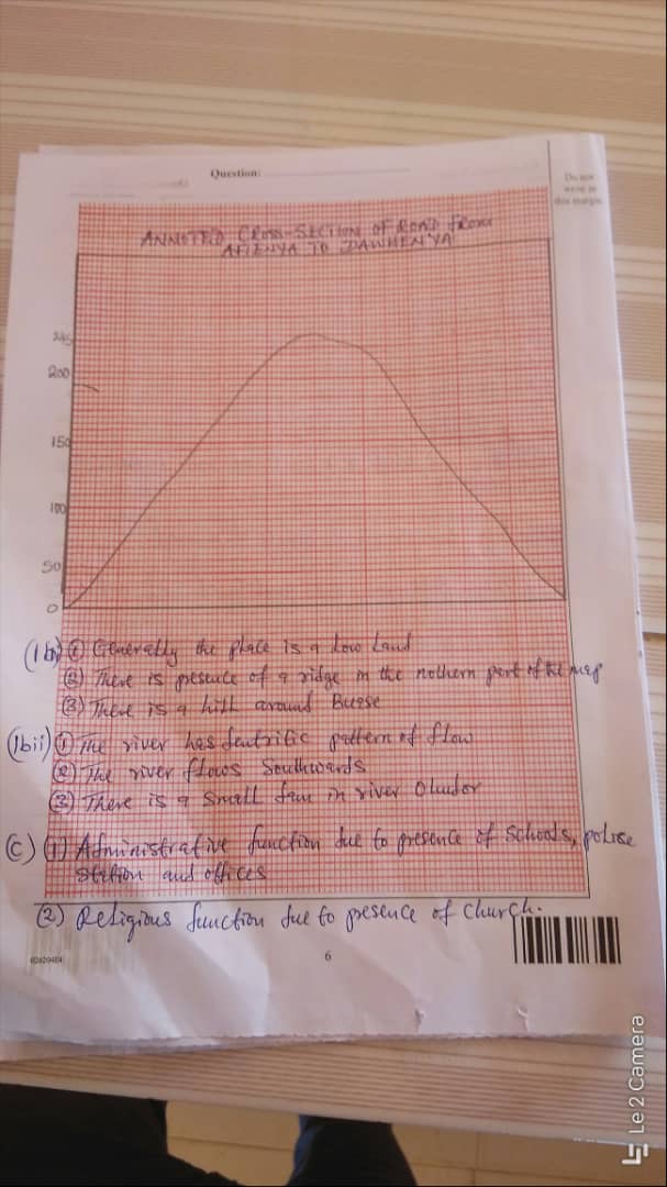 FREE WAEC 2019 GEOGRAPHY PRACTICAL QUESTION AND ANSWER