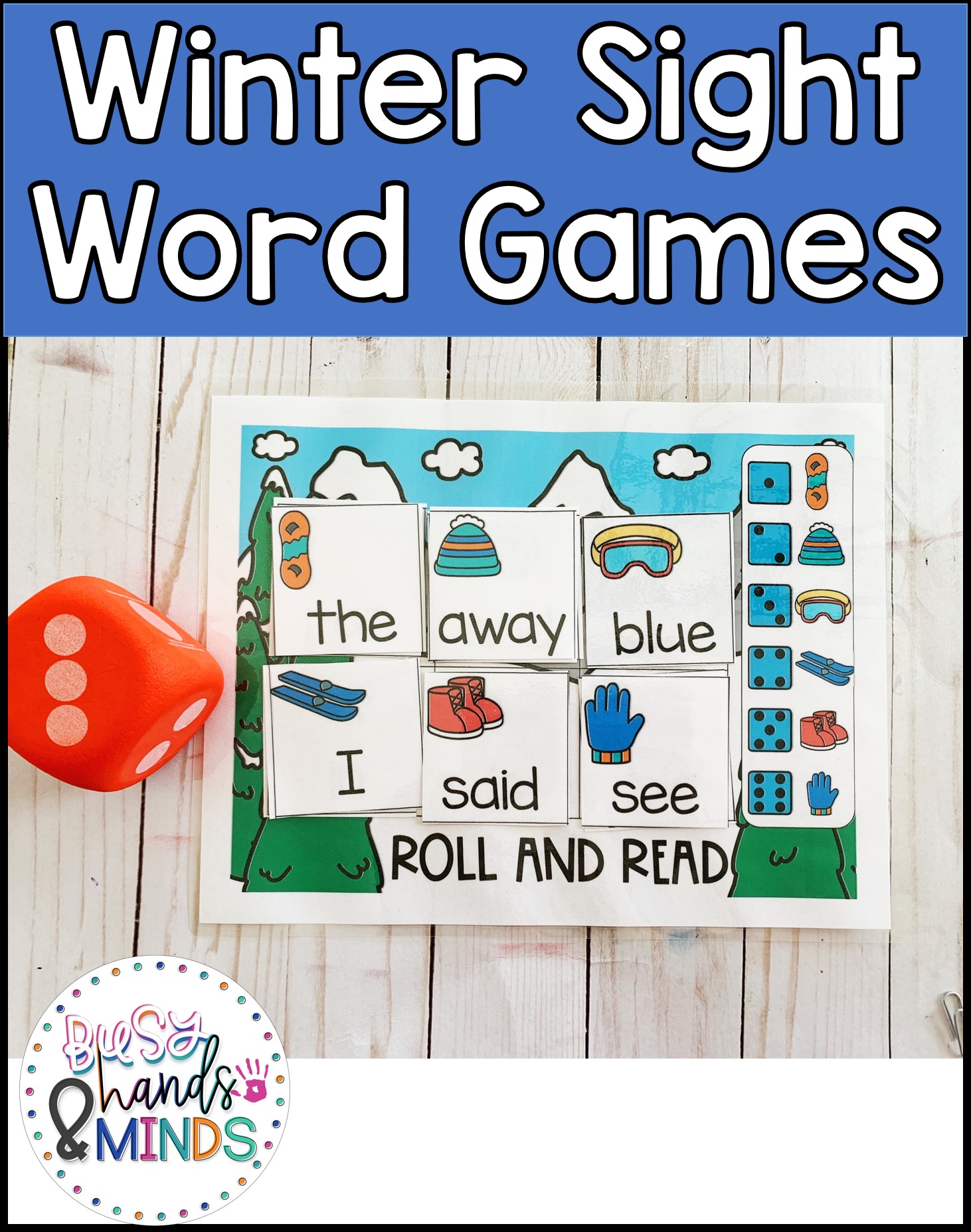 Winter Sight Word Games | Busy Hands and Minds