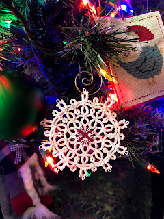 Lace-lovin' Librarian: December 14 button ornament