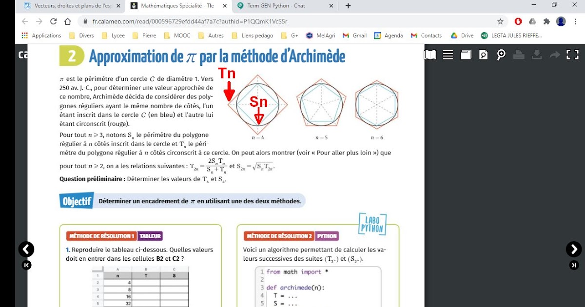 Le bloc notes en vrac d'un prof TIM : Python - Approximation de pi par ...