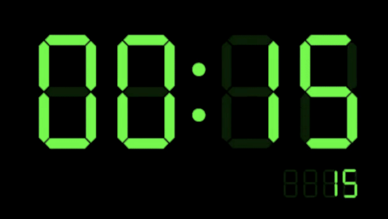 Studio Practice: DIGITAL CLOCK ANIMATION (USING YOUTUBE TYPEFACE)
