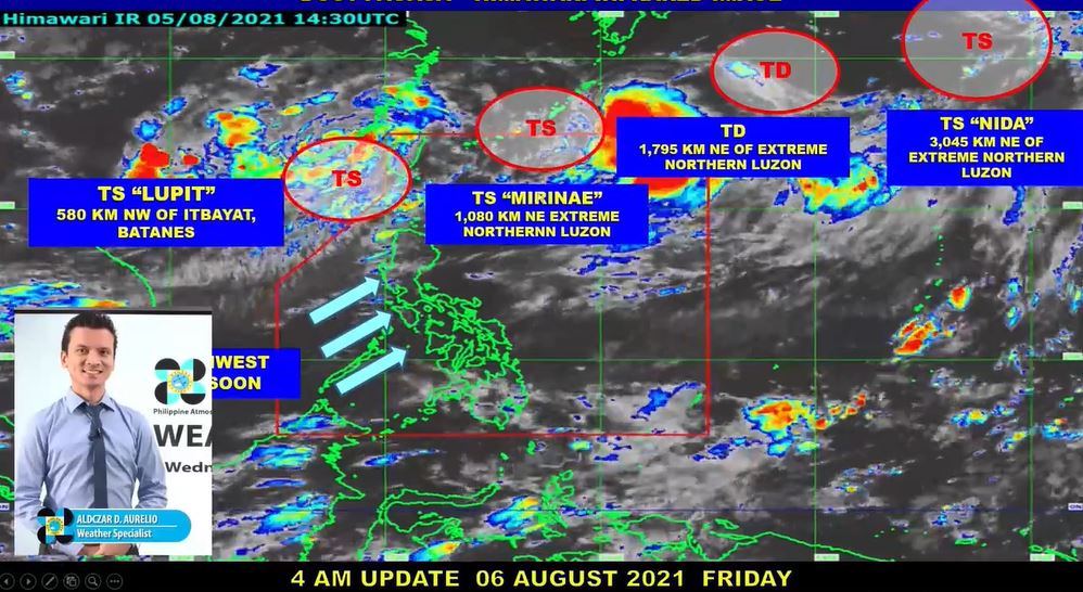 'Habagat' PAGASA weather update August 6, 2021