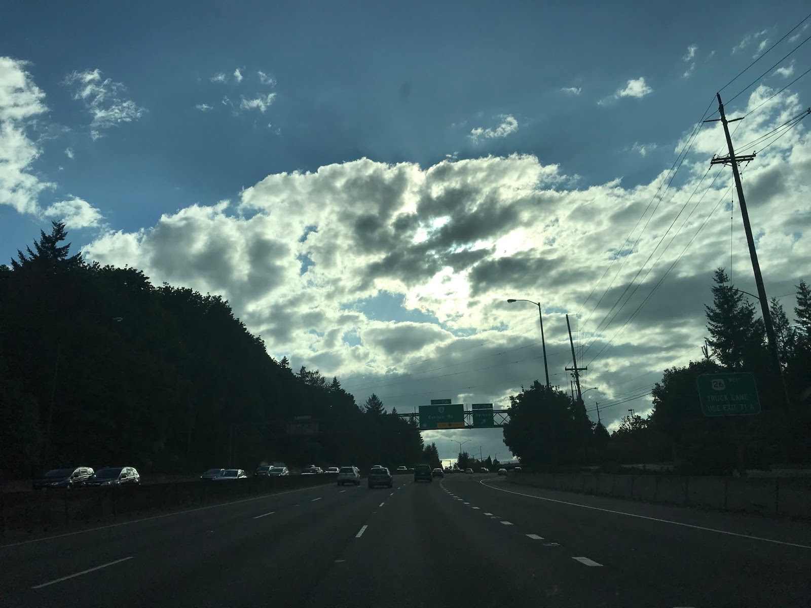 US Route 26 on the Sunset Highway from downtown Portland to US 101